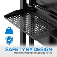 China Vented Shelves Cantilever Mount Style Server Rack Shelf Mount Rails Network Equipment for sale
