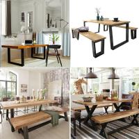 China Powder Coated Rustic Decory Square Tube Table Legs for Heavy Duty Metal Dining Table for sale