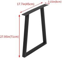 China Powder Coated Xshape or Square Shape Leg Metal Dining Table Legs for Furniture Design for sale