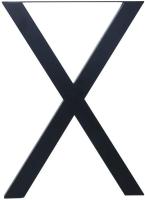 China Powder Coated Xshape or Square Shape Leg Metal Dining Table Legs for Furniture Design for sale
