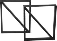 China Powder Coated Xshape or Square Shape Leg Metal Dining Table Legs for Furniture Design for sale