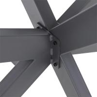 China Powder Coated Dining Table Legs Metal Table Base Hardware Included for sale