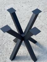 China Powder Coated Dining Table Legs Metal Table Base Hardware Included for sale