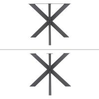 China Powder Coated Dining Table Legs Metal Table Base Hardware Included for sale