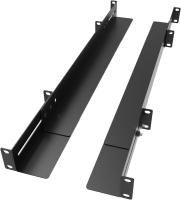 China Black Powder Coated Universal 4 Post Mount Rails for Network Equipment Server Rail Kit for sale