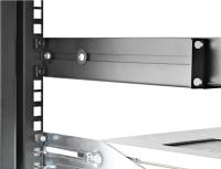 China Black Powder Coated Universal 4 Post Mount Rails for Network Equipment Server Rail Kit for sale