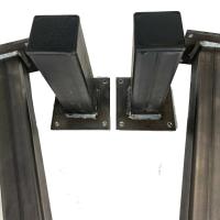 China Structure Turning Metal Table Legs Furniture Legs Steel Work Surface Dining Table Base for sale