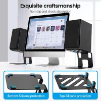 China Speaker Stands Bracket for Plating Desk Audio Stand Laptop Speaker Studio Monitor Riser for sale