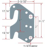 China 10 Hook Plates for Wooden Beds Frame Bracket Headboard Footboard Replacement Stocked for sale