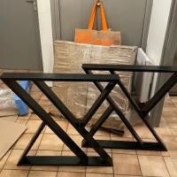 China X-Shape Steel Industrial Table Base for Modern Iron Dining or Coffee Table Structure for sale