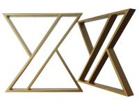 China X-Shape Steel Industrial Table Base for Modern Iron Dining or Coffee Table Structure for sale