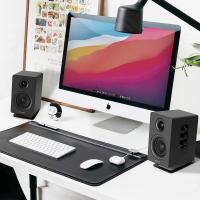 China Metal Mini Desktop Stands for Compact Speakers Polishing and Stamping Parts Included for sale