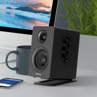 China ISO9001 Rohs CE Fixed Steel Desktop Speaker Stands for Small PC and Gaming Speakers for sale