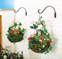 China 12inch Carbon Steel Plant Hanger Bracket Sturdy and Durable Outdoor Hanging Accessory for sale