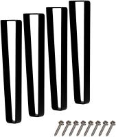 China Modern Mid Century Farmhouse Metal Iron Furniture Legs Sturdy Heavy Duty Hairpin Legs for sale