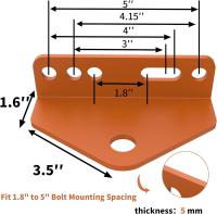 China Strong Universal Zero Turn Mower Trailer Hitch for Heavy Duty Steel Lawn Trailer Mount for sale
