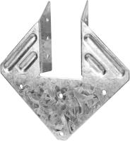 China Hurricane Tie 18-Gauge Galvanized Steel Joist Hangers 1.2mm Thick for Roofing Trusses for sale