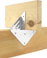 China Hurricane Tie 18-Gauge Galvanized Steel Joist Hangers 1.2mm Thick for Roofing Trusses for sale