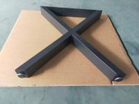 China Furniture Base Part Metal Table Legs Sturdy Table  Black Powder Coating for sale