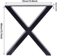China Furniture Base Part Metal Table Legs Sturdy Table  Black Powder Coating for sale