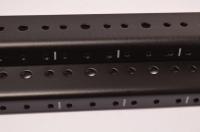 China Steel Rack Rail for Mounting Audio Home Theatre Recording Studio Finish Powder Black for sale