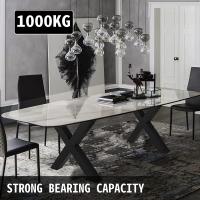 China X Shaped Frame Legs for Black Industrial Rustic Metal Dining Table in Office Interior for sale