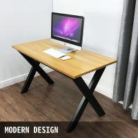 China X Shaped Frame Legs for Black Industrial Rustic Metal Dining Table in Office Interior for sale