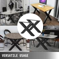China X Shaped Frame Legs for Black Industrial Rustic Metal Dining Table in Office Interior for sale