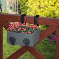 China Adjustable Window Box Brackets 6 Pack for Maximum 12'' Depth and Wall Mount Flower Boxes for sale