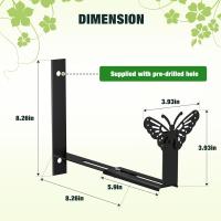 China Adjustable Window Box Brackets 6 Pack for Maximum 12'' Depth and Wall Mount Flower Boxes for sale