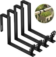 China Adjustable Planter Box Brackets for 6''-12'' Depth Flower Boxes in Modern Design for sale