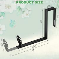 China Adjustable Planter Box Brackets for 6''-12'' Depth Flower Boxes in Modern Design for sale