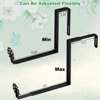 China Adjustable Planter Box Brackets for 6''-12'' Depth Flower Boxes in Modern Design for sale