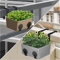 China Adjustable Planter Box Brackets for 6''-12'' Depth Flower Boxes in Modern Design for sale