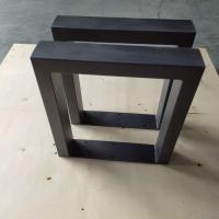 China 0.9mm Thickness Wide Square Tube Metal Dining Table Legs for Modern Furniture DIY for sale