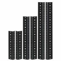 China 4U Vertical Mounting Rack With Rail Of Network Cabinet In Black Powder Coated Finish for sale
