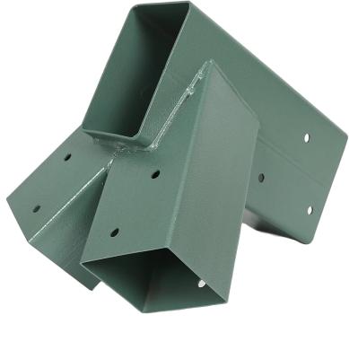 China Sturdy Green A-Frame Swing Set Bracket Fits 2 4x4 Legs 1 4x6 Beam - Includes Hardware for sale