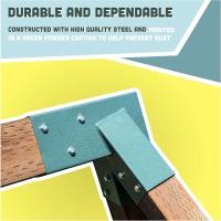 China Sturdy Green A-Frame Swing Set Bracket Fits 2 4x4 Legs 1 4x6 Beam - Includes Hardware for sale