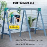 China Sturdy Green A-Frame Swing Set Bracket Fits 2 4x4 Legs 1 4x6 Beam - Includes Hardware for sale