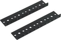 China ISO9001 Rohs CE 16949 2U Heavy Duty Steel Vertical Rack Rail Pair DIY Kit With Hardware for sale