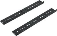China 12U Vertical Rack Rail Pair DIY Hardware Kit for Black Cabinet ISO9001 Rohs CE 16949 for sale