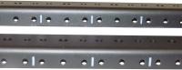 China Black Powder Coated Steel Server Rack Rail Pair DIY Hardware Kit for Rack Enclosures for sale