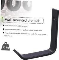 China Nonstandard High Carbon Steel Automobile Tire Rack Hanging Tyre Stand for Wall Mount for sale