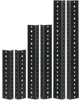 China Black Powder Coated Steel Server Rack Rail Pair DIY Hardware Kit for Rack Enclosures for sale