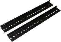 China Black Powder Coated Steel Server Rack Rail Pair DIY Hardware Kit for Rack Enclosures for sale