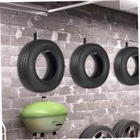 China Nonstandard High Carbon Steel Automobile Tire Rack Hanging Tyre Stand for Wall Mount for sale