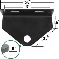 China Powder Coated Black Trailer Hitch Adapter Bracket Receiver for Zero Turn Lawn Mower for sale