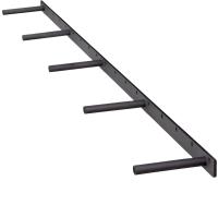 China ISO9001 Rohs CE Stamping Parts Black Metal Shelf Bracket Long Hidden Floating Bracket for sale