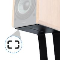 China Flexible Speaker Stand Storage Holders For Small Medium Bookshelf Computer Speakers for sale