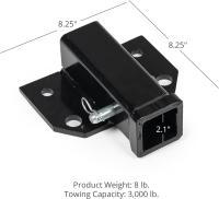 China Trailer Hitch Receiver for Transformer Tractor Designed for 5/8 Inch Diameter Hitches for sale